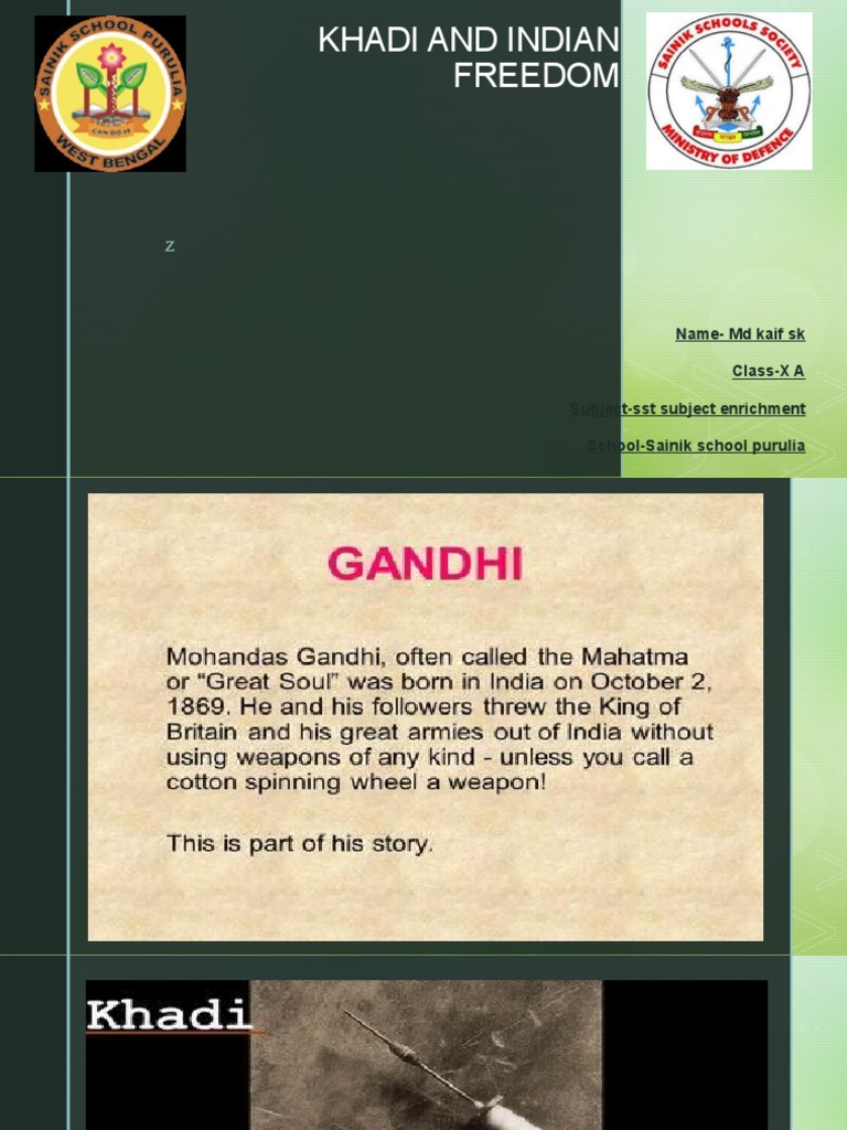 SST PPT On Khadi | PDF