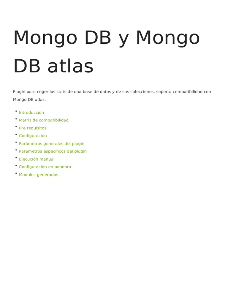 Mongo DB y Mongo DB Atlas | PDF | Archivo de computadora | Mongo Db