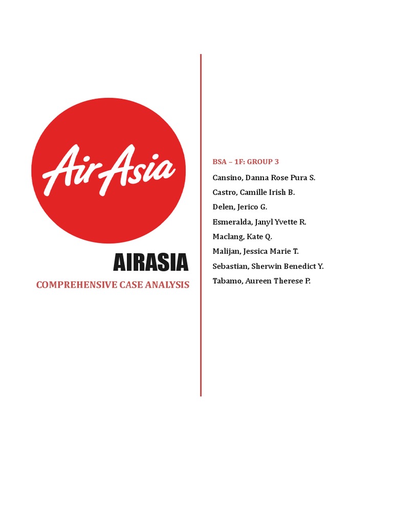 Airasia Comprehensive Case Analysis 2 | PDF | Low Cost Carrier | Airlines