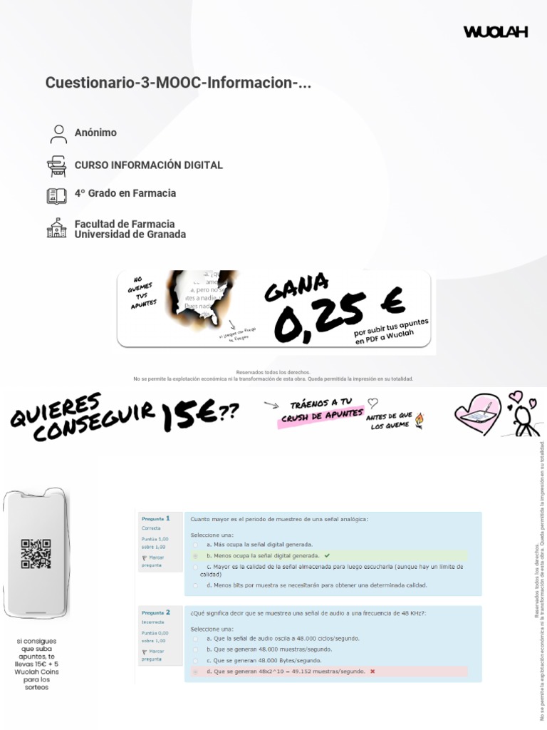 Wuolah Free Cuestionario 3 MOOC Informacion Digital | PDF