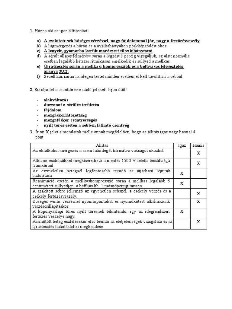 Sebészet Feladatok | PDF