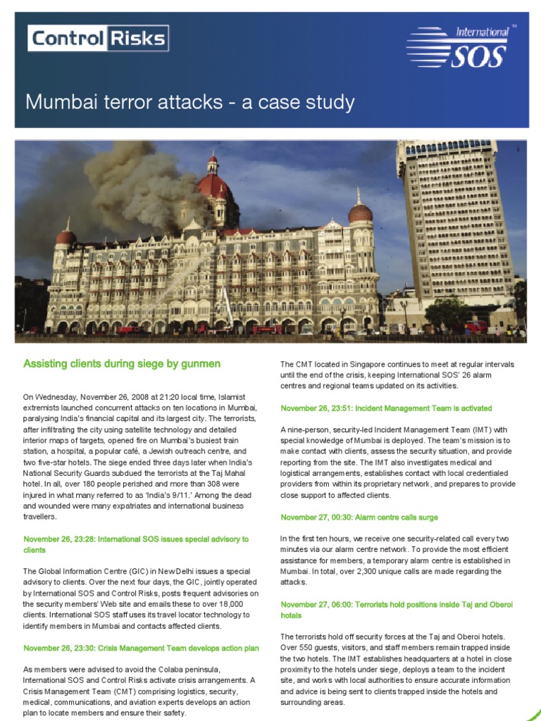 Mumbai Case Study | PDF | Conflicts | National Security