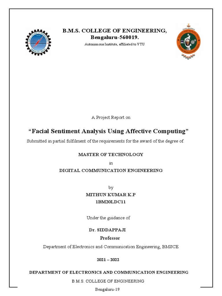 Final Project Report | PDF | Deep Learning | Emotions