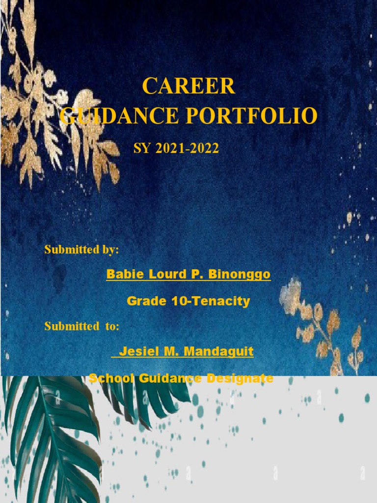 Career Guidance Portfolio | PDF