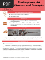 Arts 10 Quarter 2 Module 1 | PDF | Paintings | Tablet Computer