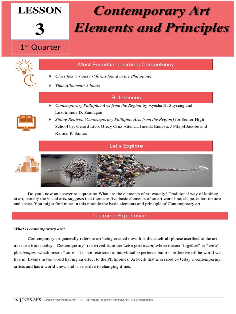 Lesson 3 CPAR | PDF | The Arts | Aesthetics