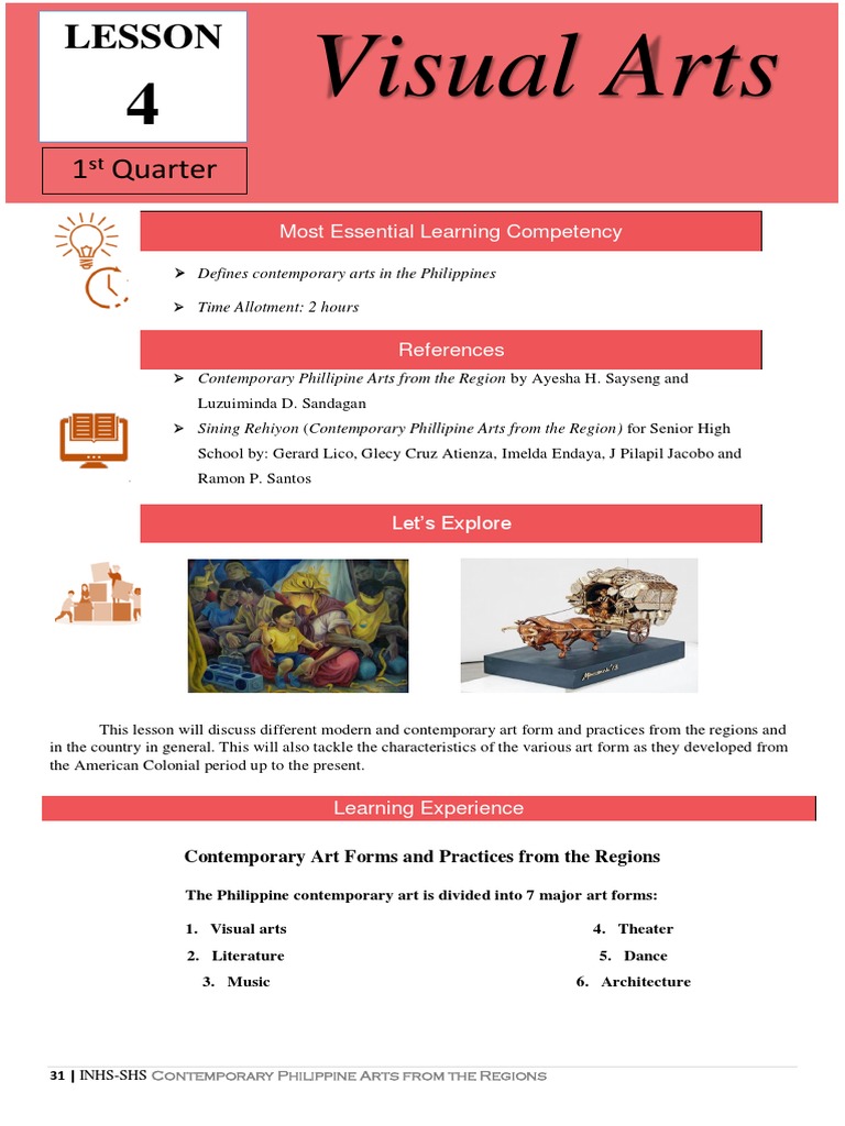 Lesson 4 CPAR | PDF | The Arts | Abstract Art