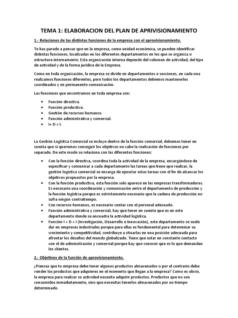 Tema 1 | PDF | Inventario | Lean Manufacturing