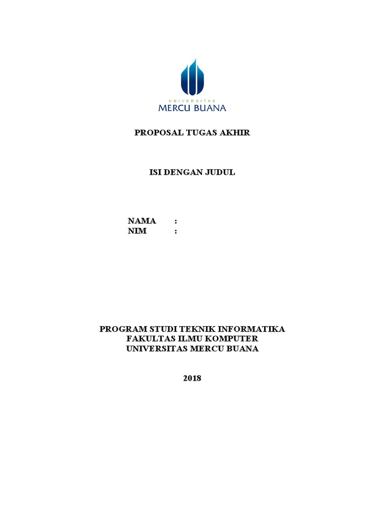 Template Proposal TA MPTI | PDF