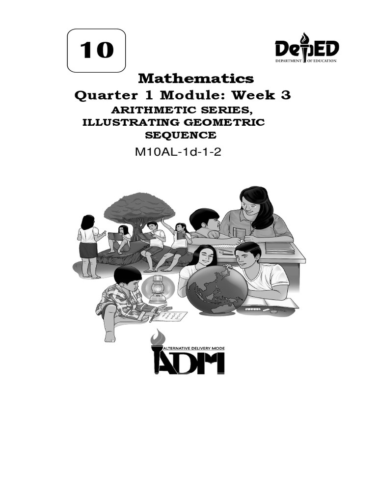Math10-Module-Q1-Wk3 | PDF | Summation | Arithmetic