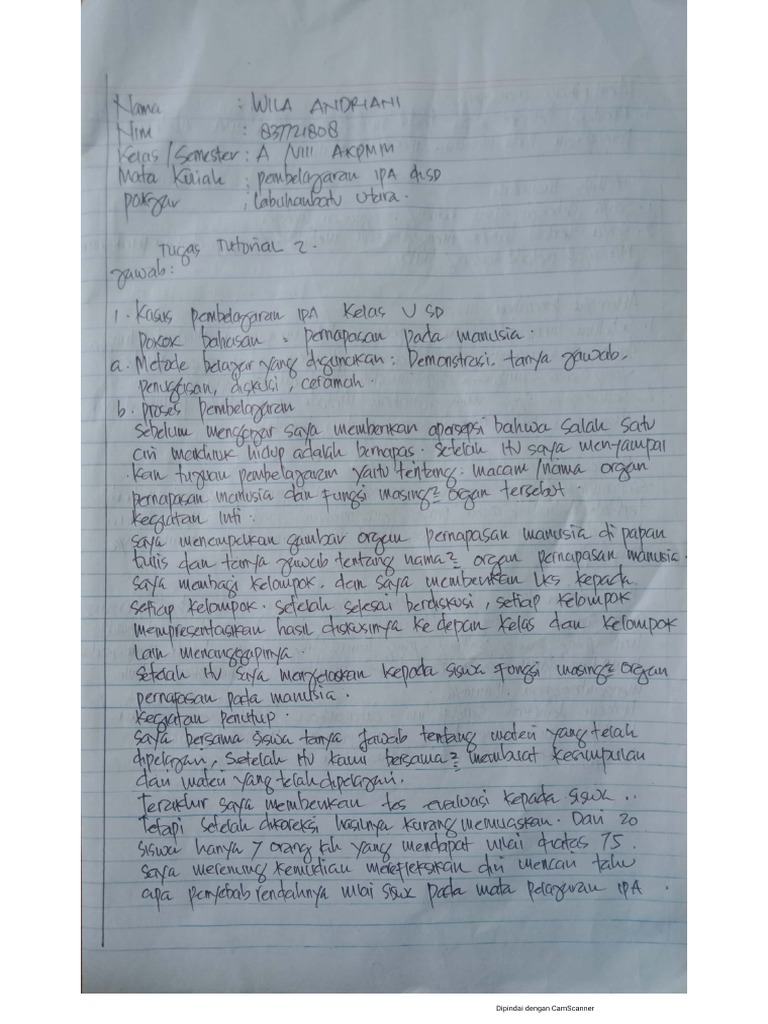 TT2 - Pembelajaran Ipa Di SD - Wila Andriani | PDF