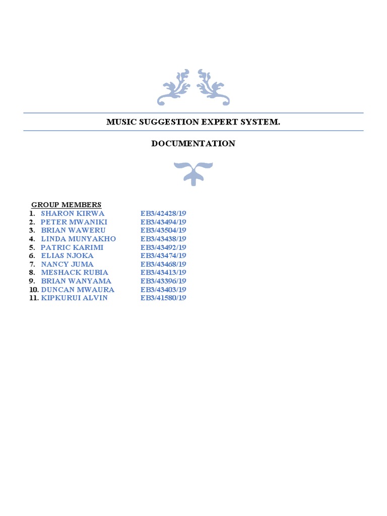 Music Suggestion Expert System Final | PDF | Expert | Knowledge