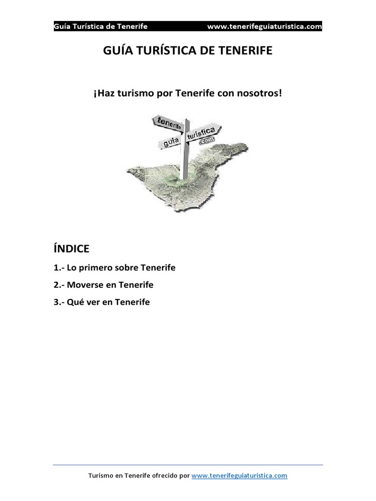 Guia Turistica Tenerife | PDF | Islas Canarias