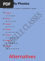 Jolly Phonics 42 Sounds | PDF