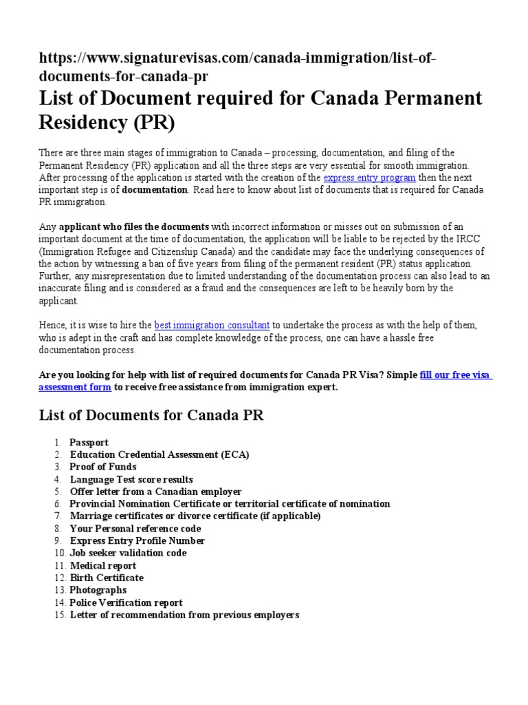 document canada | PDF