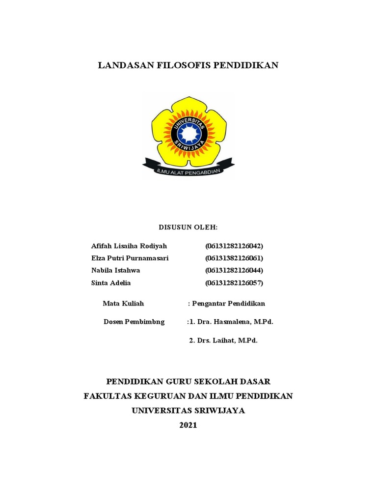 Landasan Filosofis Pendidikan Dasar | PDF