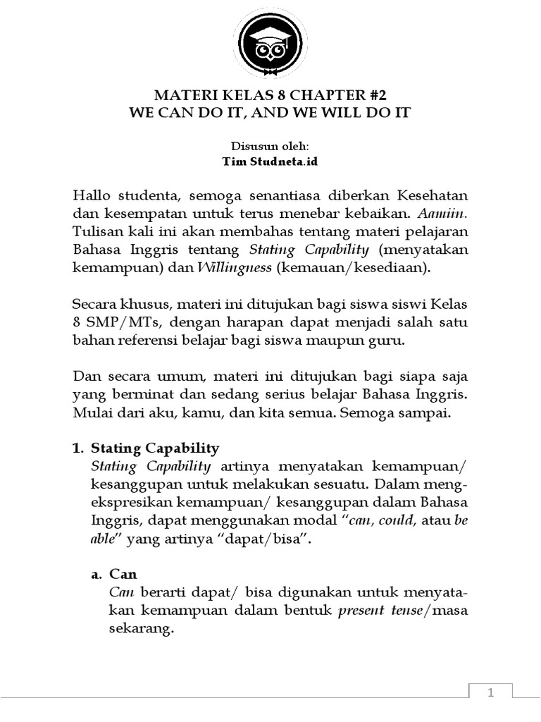 Kelas 8 - Chapter 2 | PDF | Seni & Disiplin Bahasa | Kesehatan Holistik