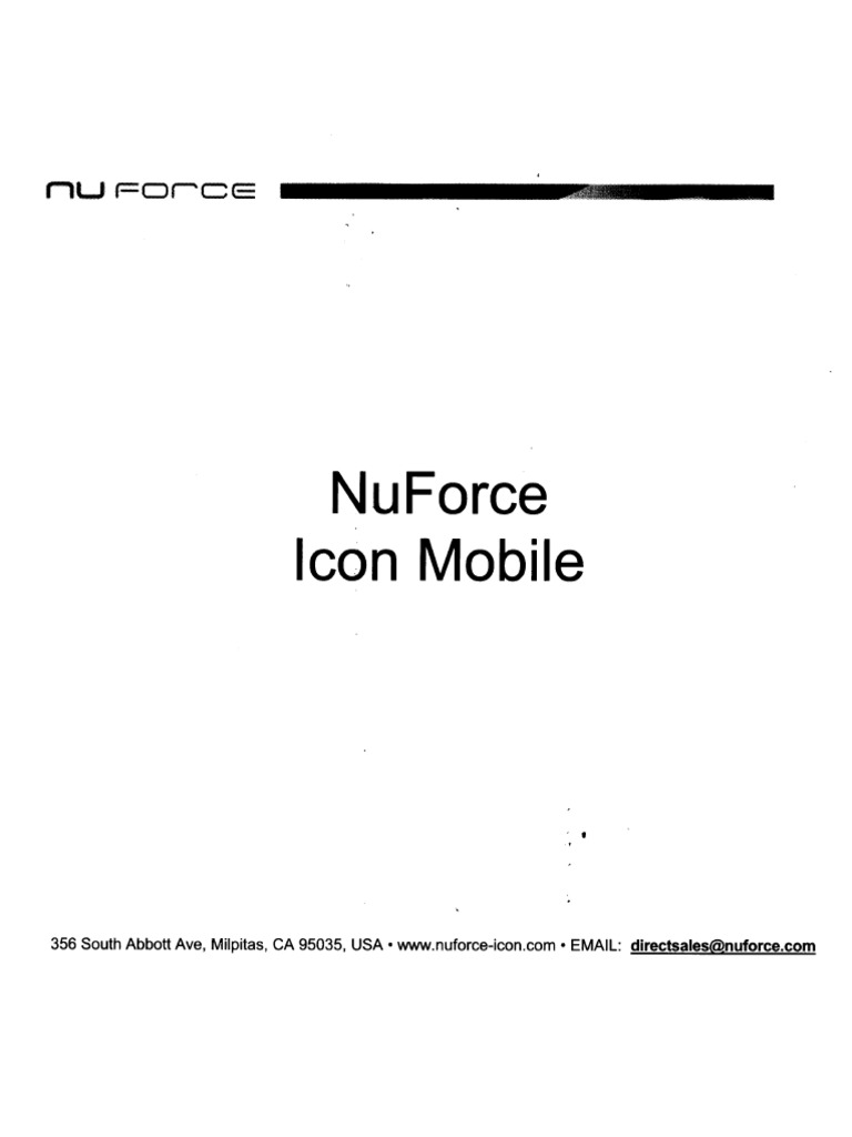 NuForce Icon Mobile DAC-amp | PDF | Headphones | Usb