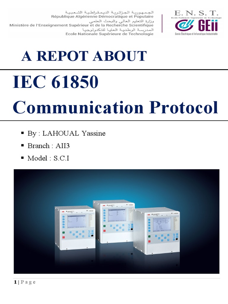 IEC61850 Lahoual Yassine | PDF | Scada | Electrical Substation