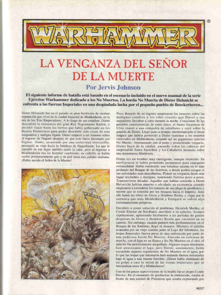 1 La Venganza Del Señor de La Muerte - Imperio Vs Muertos | PDF
