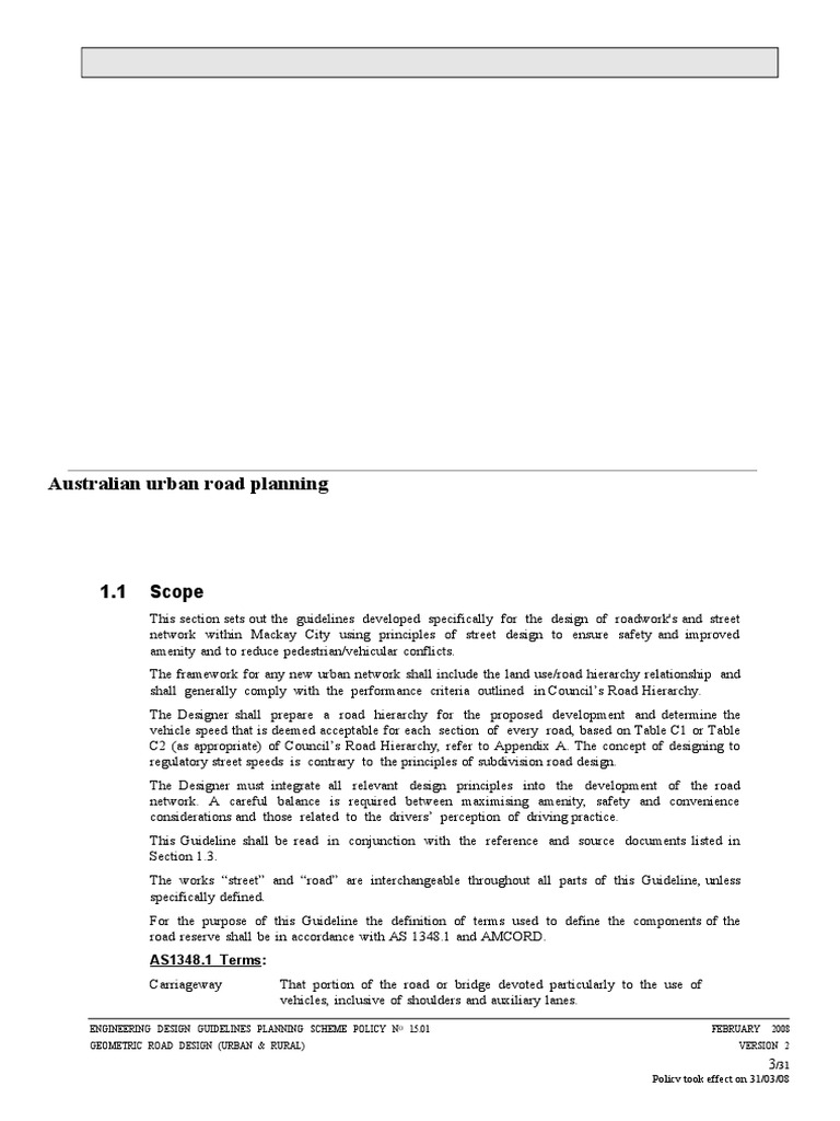 Australian Urban Road Design | PDF | Road | Traffic