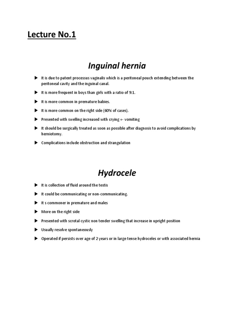 Pediatric Surgical Conditions Overview | PDF | Medical Specialties ...