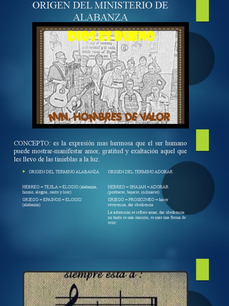 Origen y Significado del Ministerio de Alabanza | PDF | Adoración ...