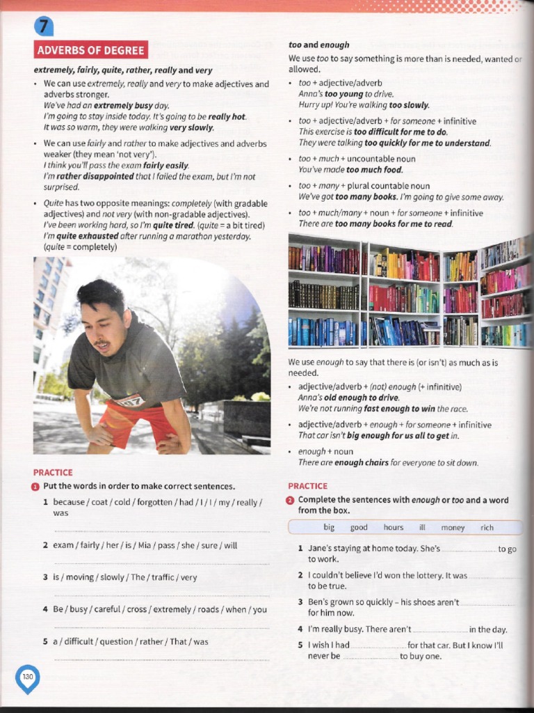 AI PET - Unit 7 - Adverbs of Degree + Future Forms + Prepositions of Movement | PDF