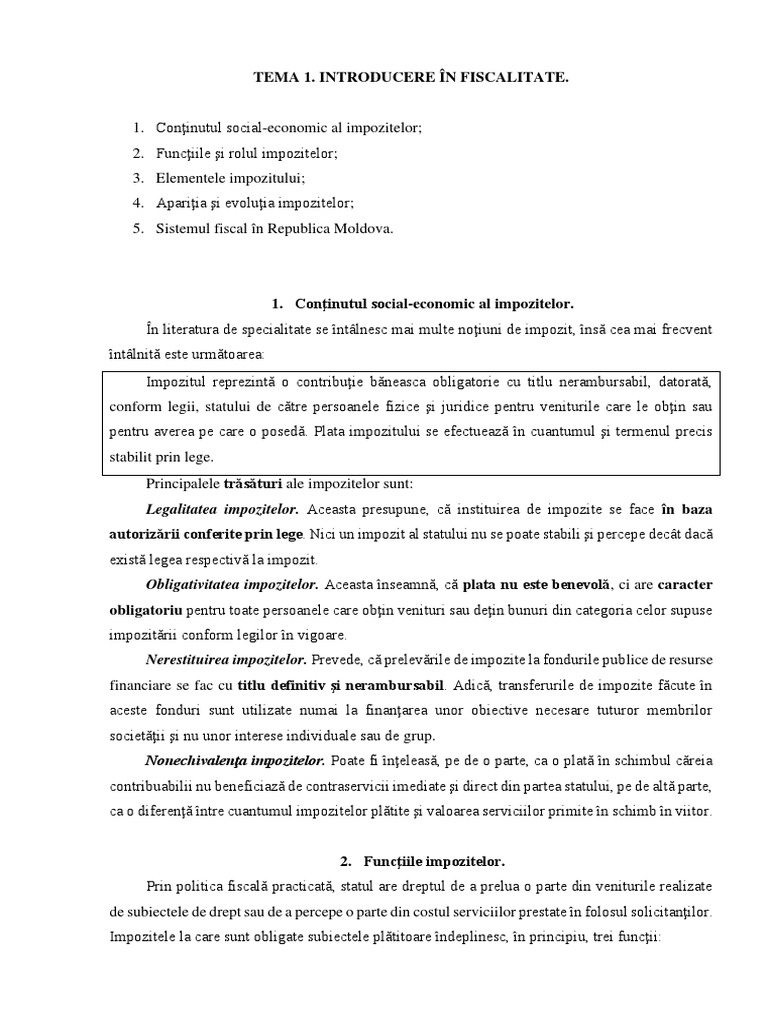 Tema 1. Conspect | PDF