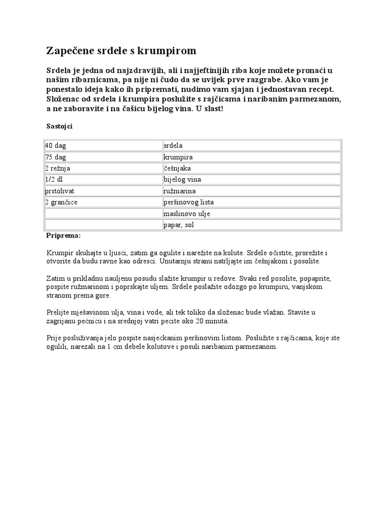 Recept I | PDF
