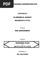 Pure Water Business Plan | PDF | Bottled Water | Brand