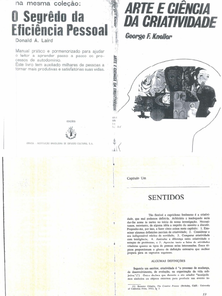 KNELLER, George F. Arte e Ciência Da Criatividade | PDF