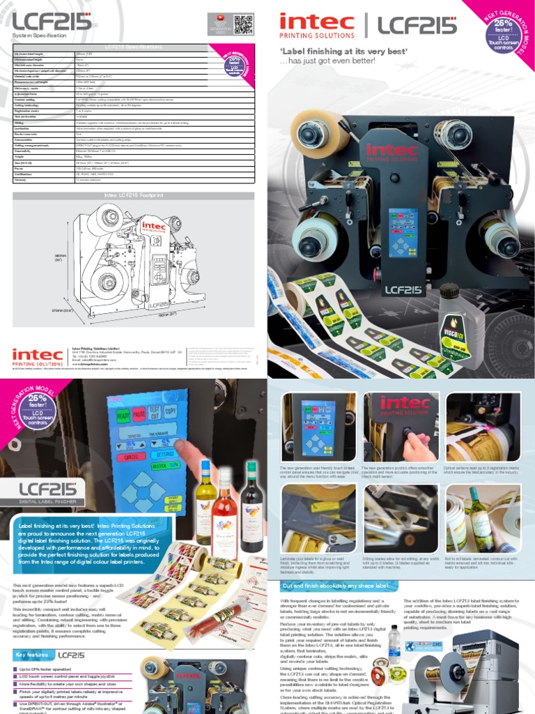Intec LCF215 - BROCHURE - EN - WEB-JUNE-2020 | PDF | Touchscreen ...