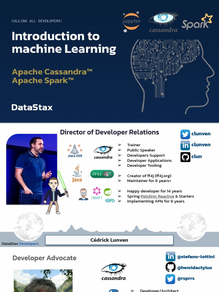Intro To Machine Learning With Apache Cassandra and Apache Spark | PDF