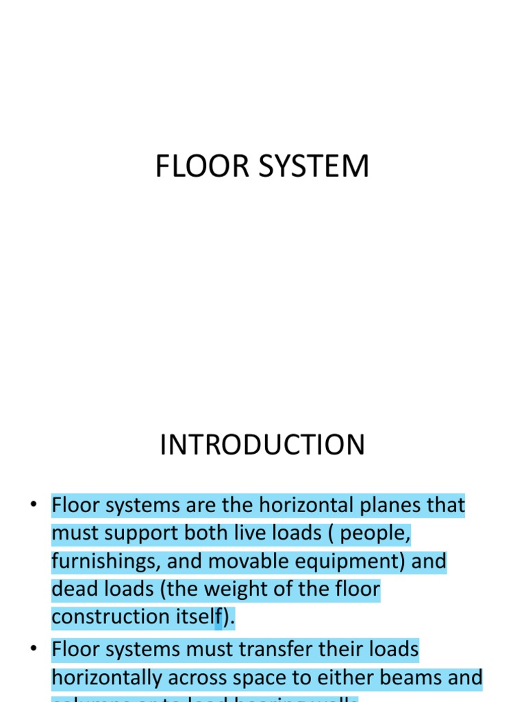 Floor System1 | PDF | Beam (Structure) | Concrete