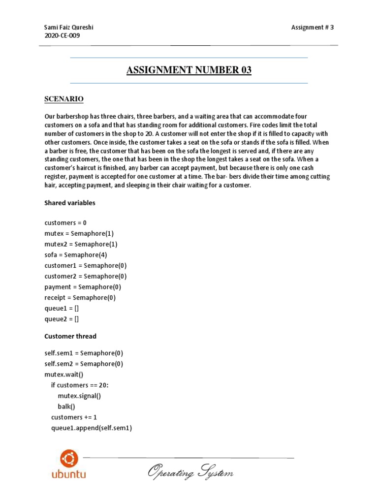 OS Assignment 3 | PDF | Computing | Systems Engineering