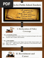 RA 4670: Teacher Benefits & Rights | PDF | Retirement | Teachers