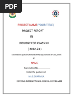 Certificate For Investigatory Project | PDF