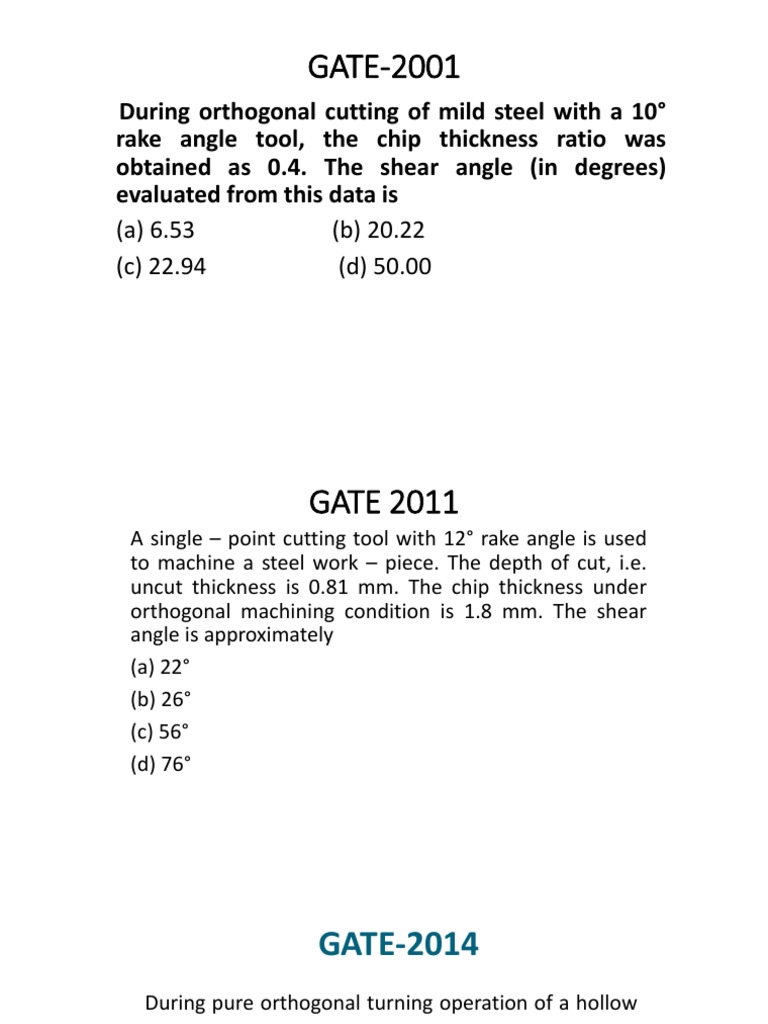 Shear Angles and Chip Formation in Machining | PDF | Machining | Drilling