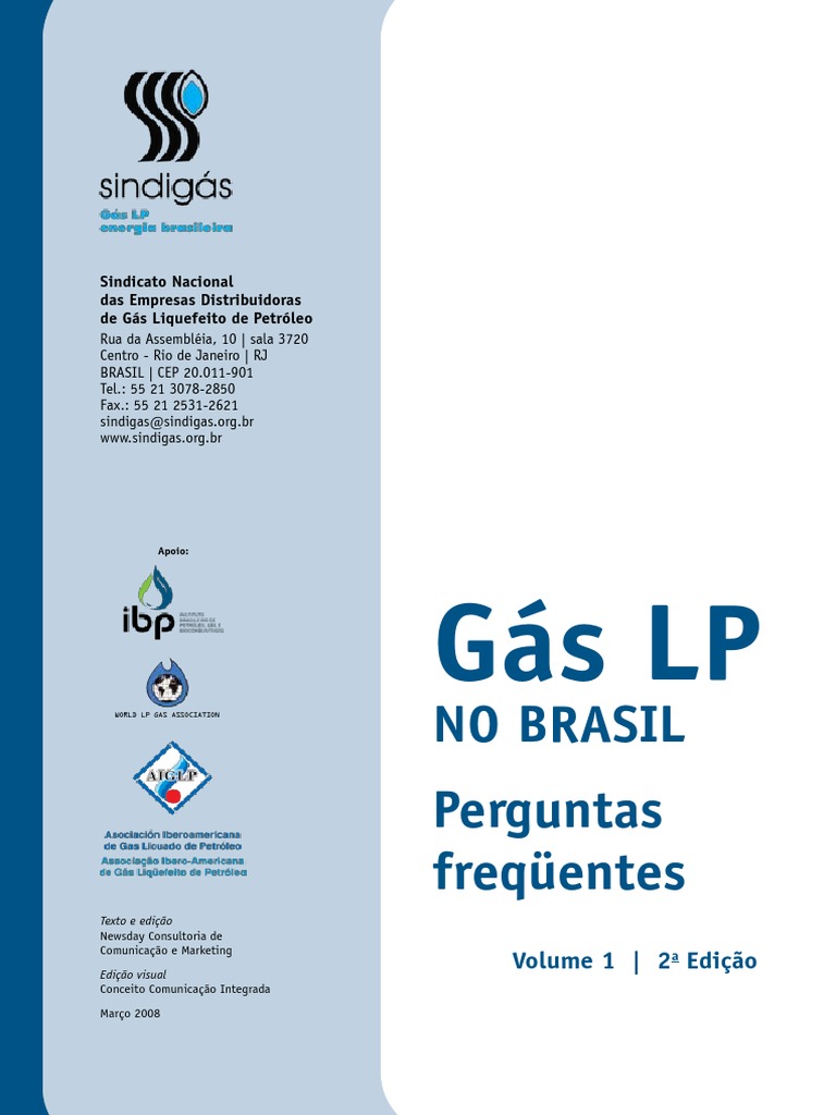 Cartilha GLP No Brasil | PDF | Gás natural | Gás liquefeito de petróleo
