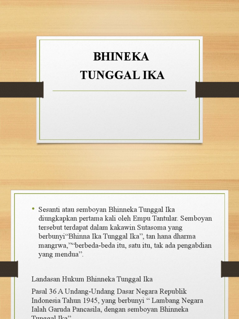 8 Bhineka Tunggal Ika | PDF