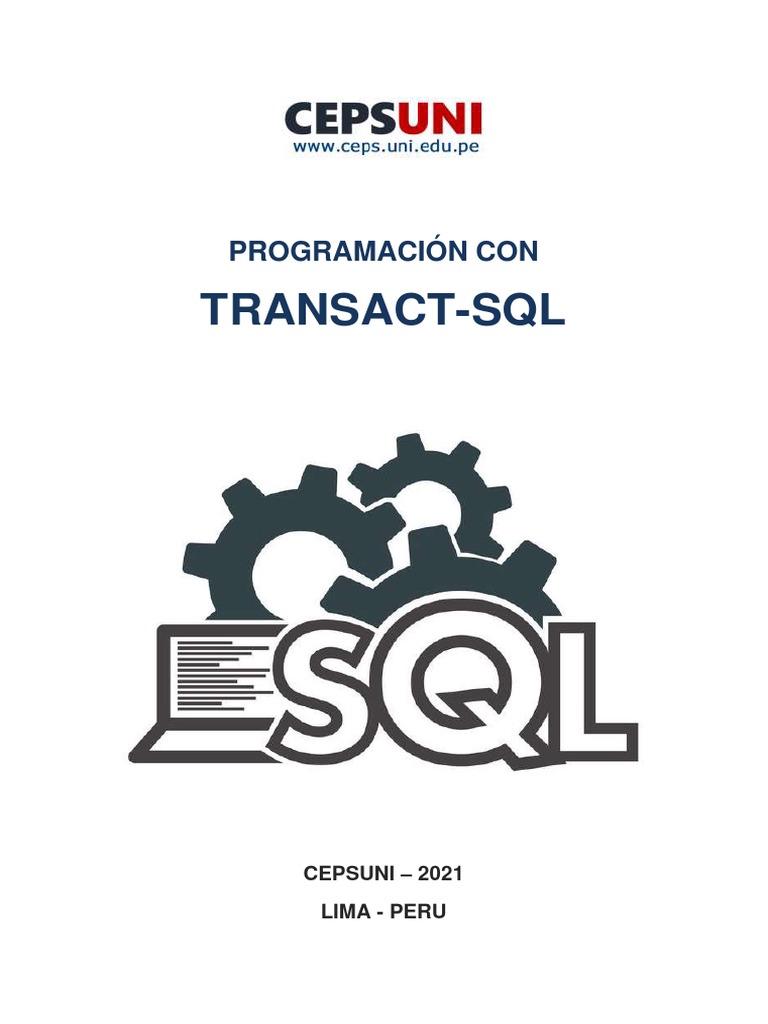 03 Separata T SQL 2021 1e | PDF | Servidor SQL de Microsoft | Lenguaje de programación