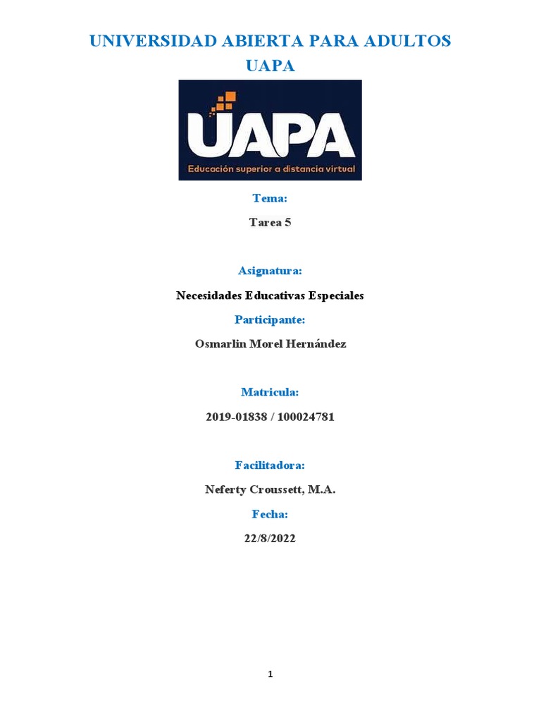 Necesidades E, E T5 | PDF | Aprendizaje | Adultos