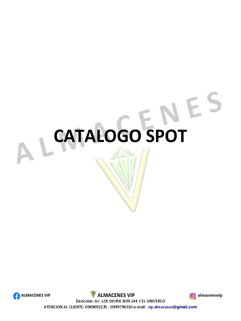 CATALOGO SPOT Actualizado | PDF | Encendiendo | Aplicaciones de vidrio