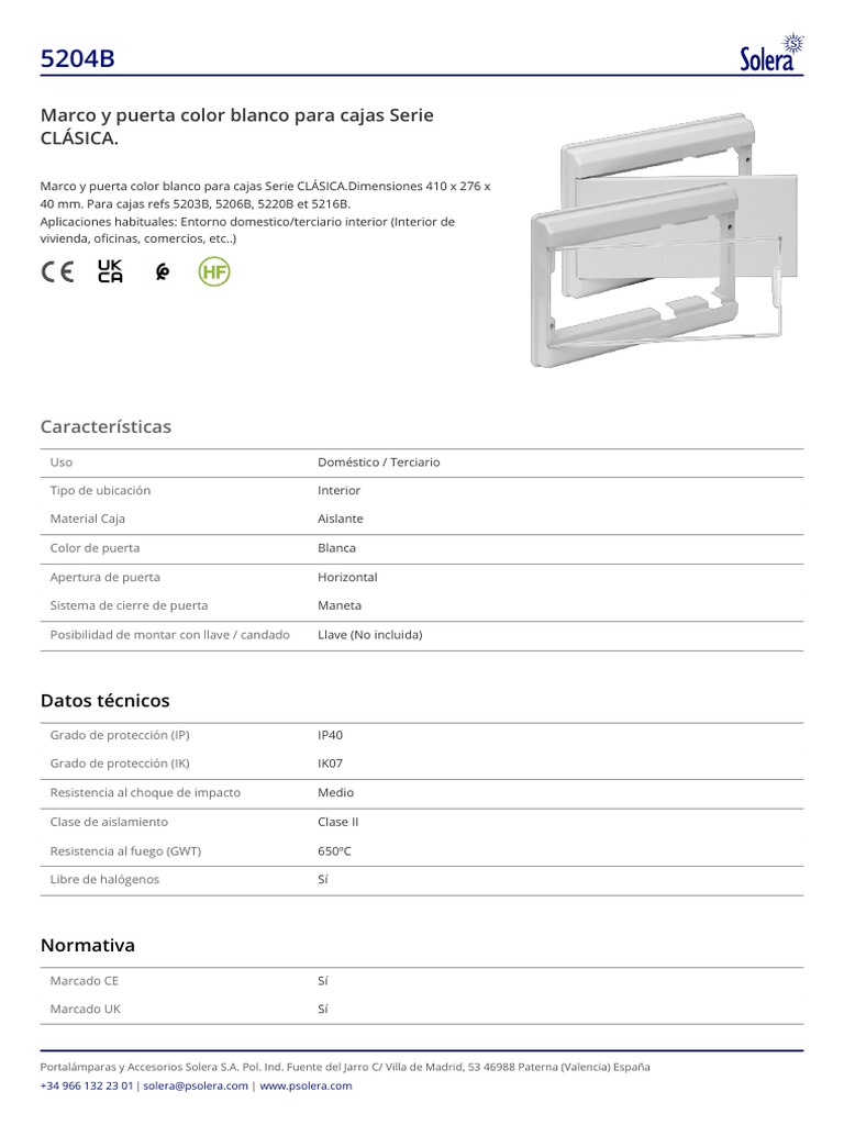 Solera - 5204B | PDF | Transporte de mercancías | Bienes manufacturados