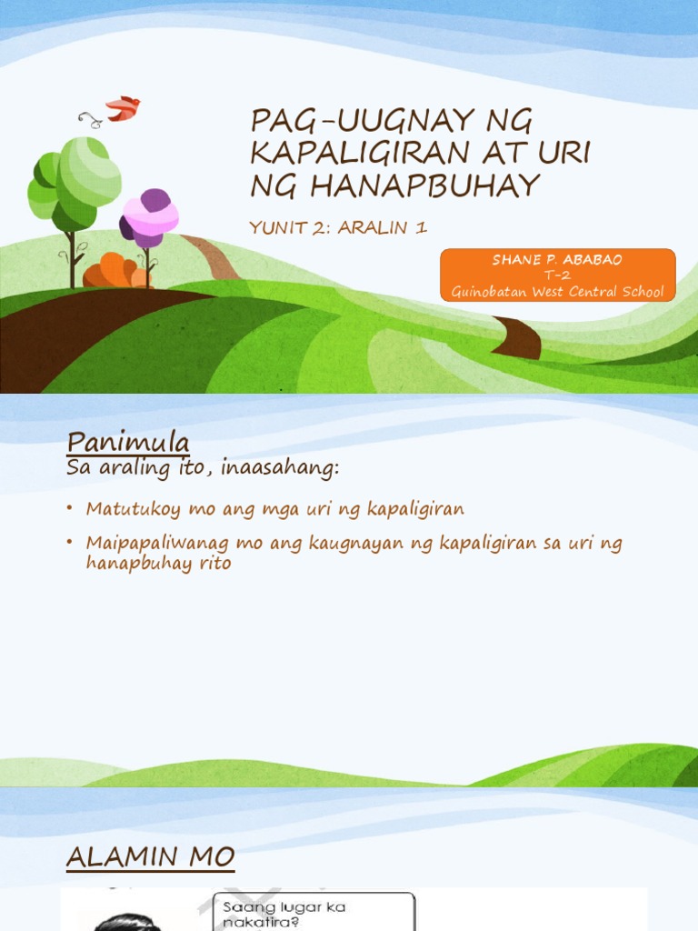 Grade 4 PPT AP Q2 Aralin 1 | PDF