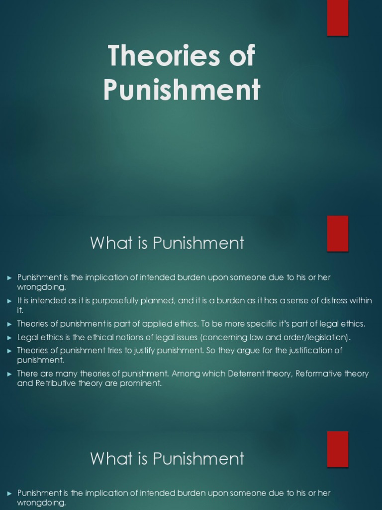 Theories of Punishment | PDF | Punishments | Crime & Violence