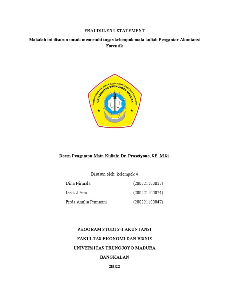 Fraudulent Statement | PDF