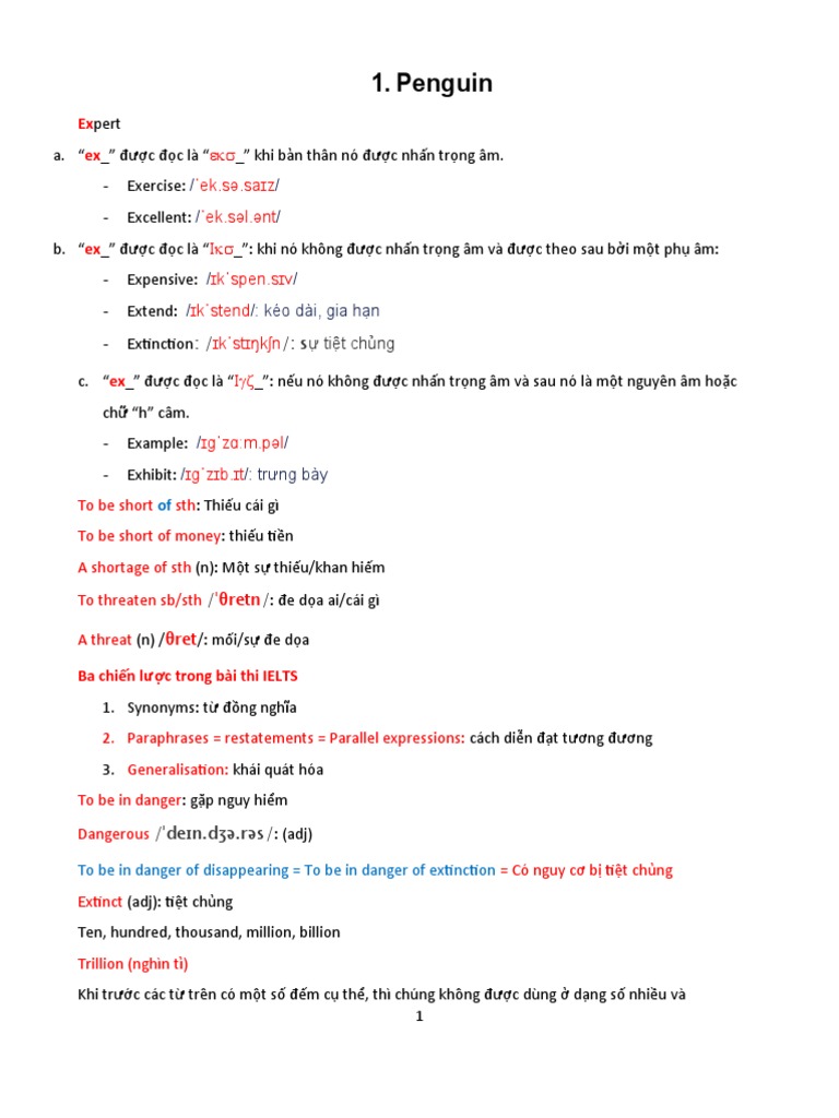 Penguin Vocabulary | PDF