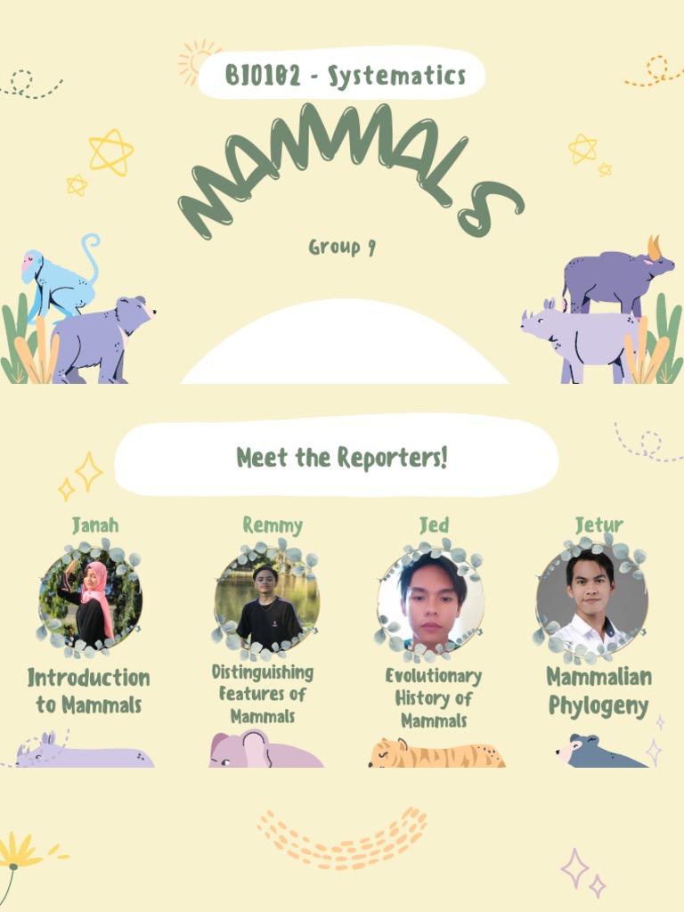 Evolution of Mammals: From Therapsids to Modern Groups | PDF | Mammals ...